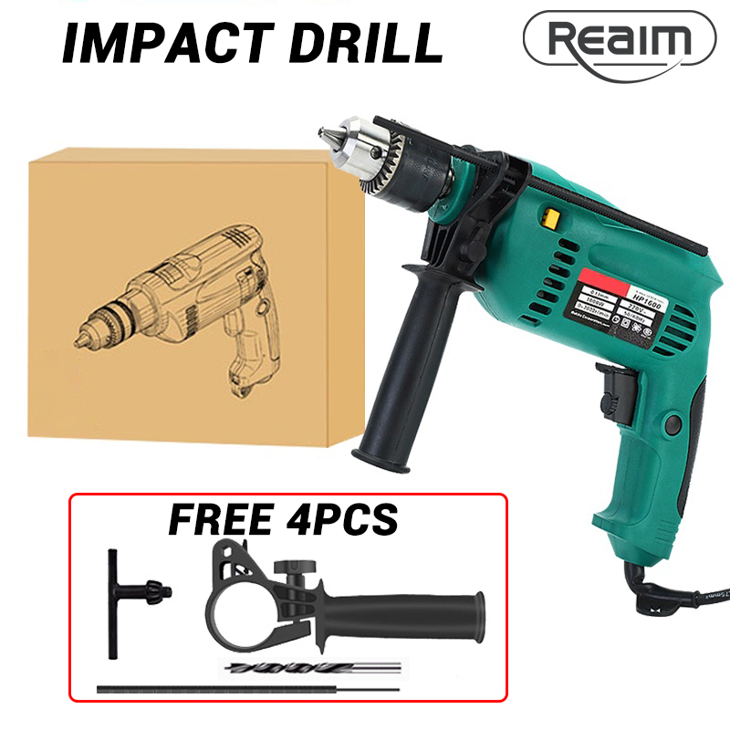 REAIM Angle Grinder & Drill Electric Barena Combo Set 2in1 Power Tool ...
