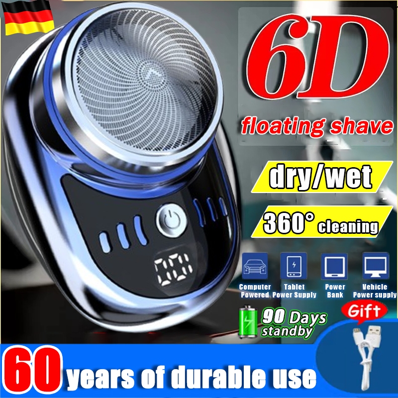 Portable Electric Shaver For Men Rechargeable Waterproof Electric ...