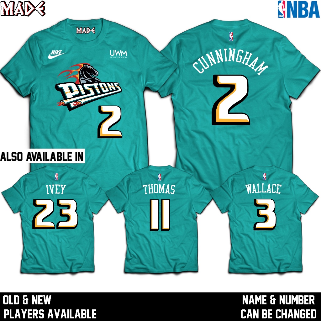 NBA - Detroit Pistons Cade Cunningham Ivey Isiah Thomas Ben Wallace ...