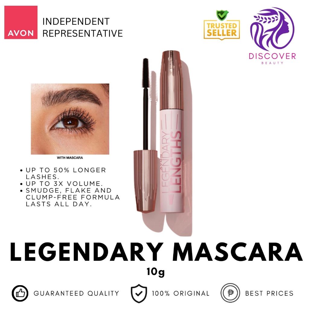 Avon LEGENDARY LENGTHS MASCARA 10g | Shopee Philippines