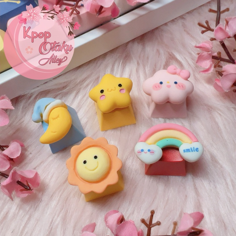 Cute Sky Collection Artisan Keycaps | Kpop Otaku Alley Keycaps | Shopee ...