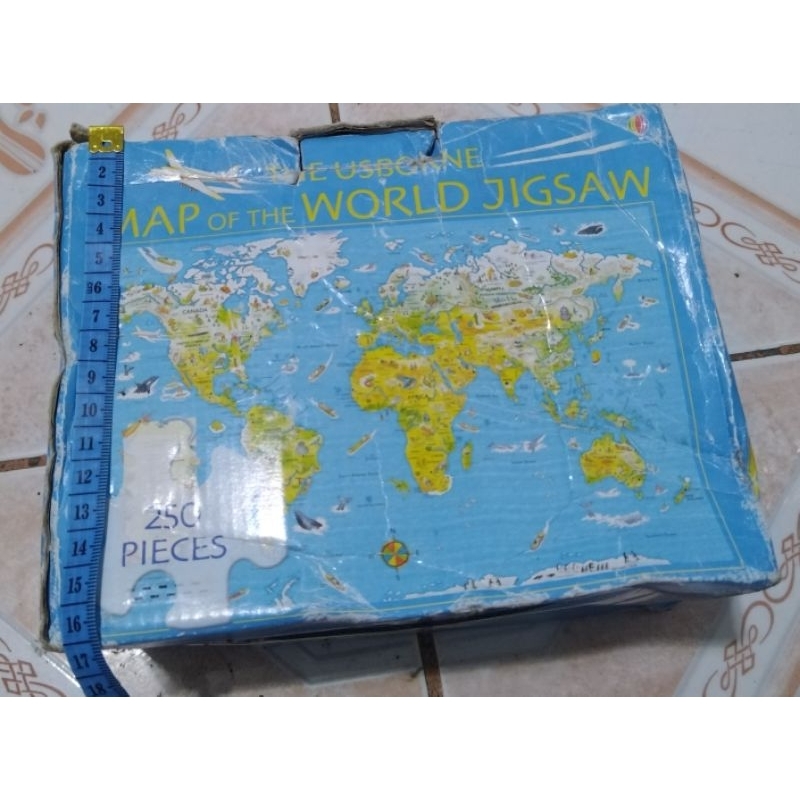 Map of the World Jigzaw Puzzle 250pcs | Shopee Philippines