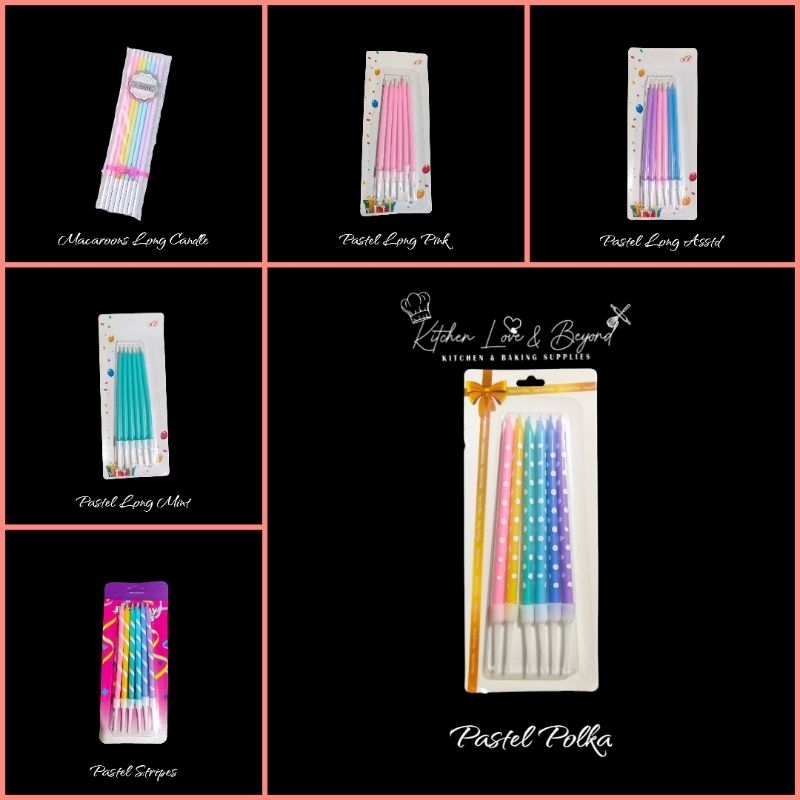 Macaroons Pastel Stripes polka happy birthday wedding anniversary debut ...