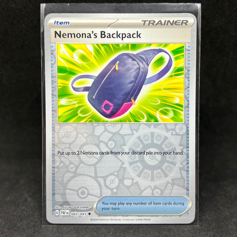 Pokemon TCG Nemona's Backpack Reverse Holo 083/091 2024 Scarlet ...