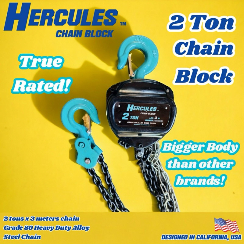 Chain Block 2 TON Hercules USA | Shopee Philippines