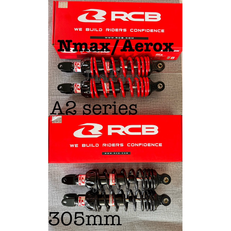 RCB A2 Series Dual Shock Absorber NMAX V1 V2, Aerox V1 V2 305mm ...