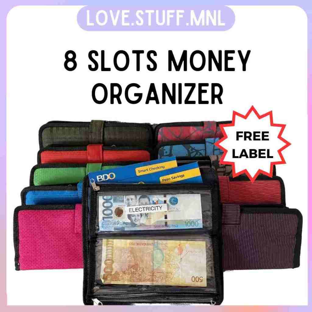 22CM MONEY ORGANIZER 8 SLOTS (6 SLOTS + 2 SIDE SLOTS) FLIP TYPE PLAIN ...