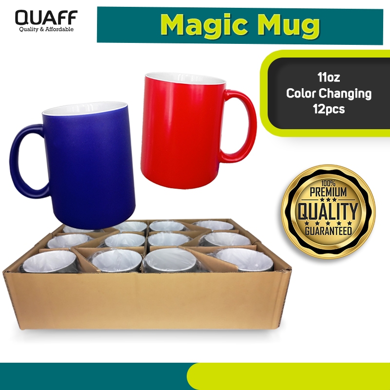 (12PCS) Magic Mug Sublimation Printable Coated Mug 11oz Changeable ...