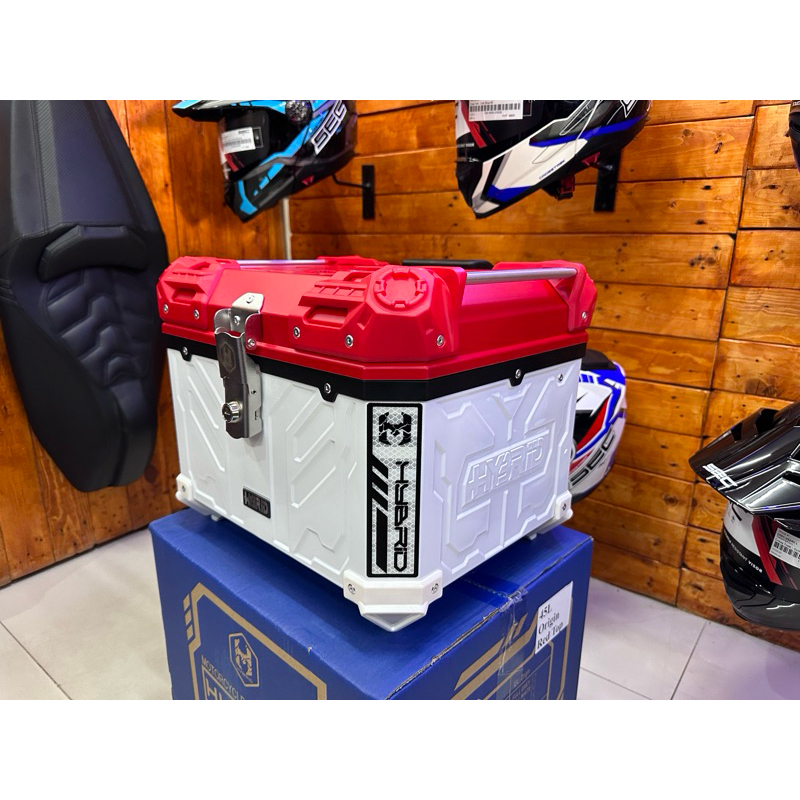 Hybriid New ABS Plastic Motorcycle Top Box 45Liters and 55Liters ...