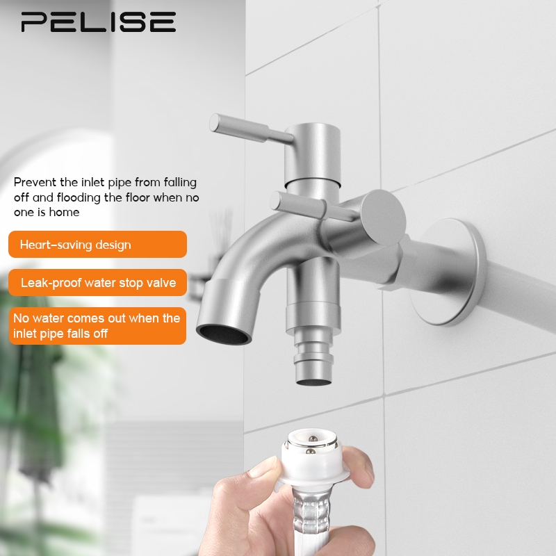 Pelise Two Way Faucet Stainless Steel Dual Function Tap Faucet Bathroom ...