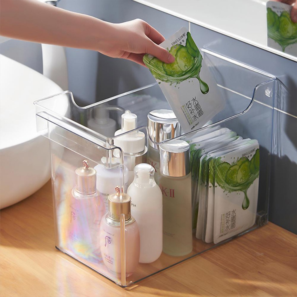 LOCAUPIN Clear Multipurpose Storage Toiletries Cosmetic Transparent ...