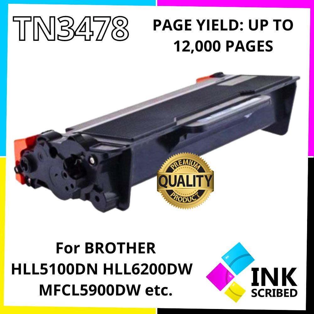 INKSCRIBED TN3448 TN-3448 TN3478 TN-3478 Compatible Toner Brother HL ...