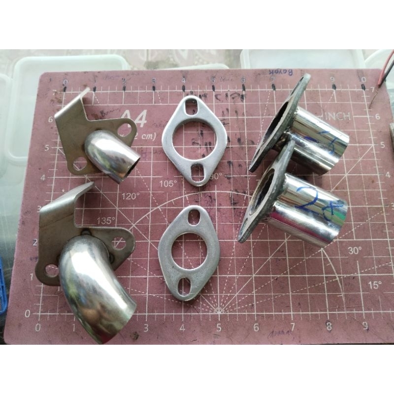 air intake pipe manifold stainless steel 5.5hp 7.5hp upto 18hp 26mm ...