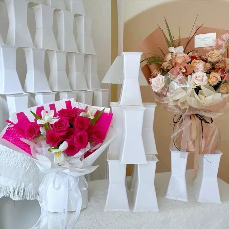 076 Plastic Bouquet Standee 5pcs | Flower Artifact Cylinder Floral Base ...
