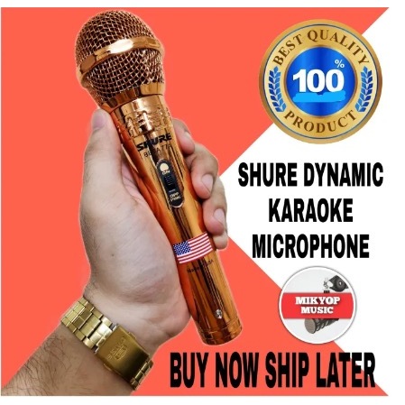 SHUR Karaoke Beta-77A High-End Dynamic Wired Microphone For Karaoke | Shopee Philippines