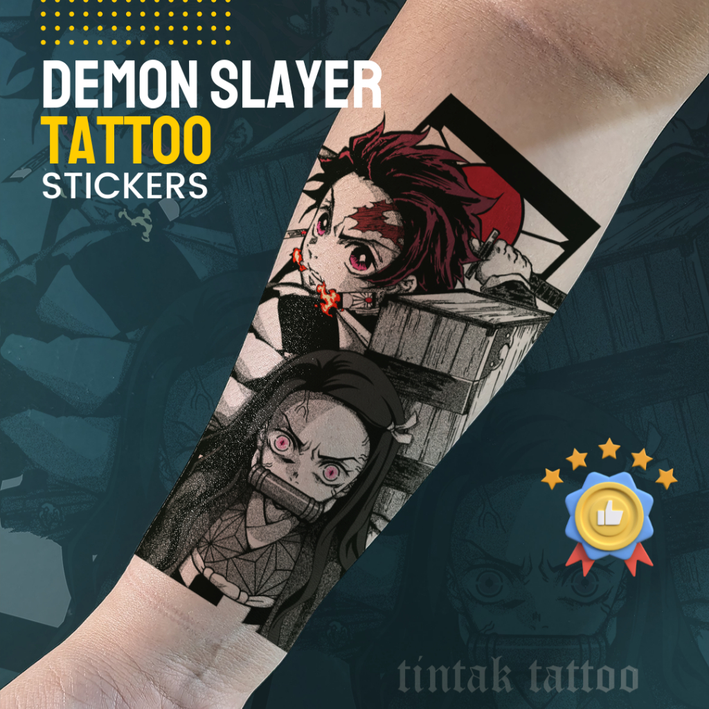 Demon Slayer Temporary Tattoo Stickers by Tintak Tattoo | Shopee ...