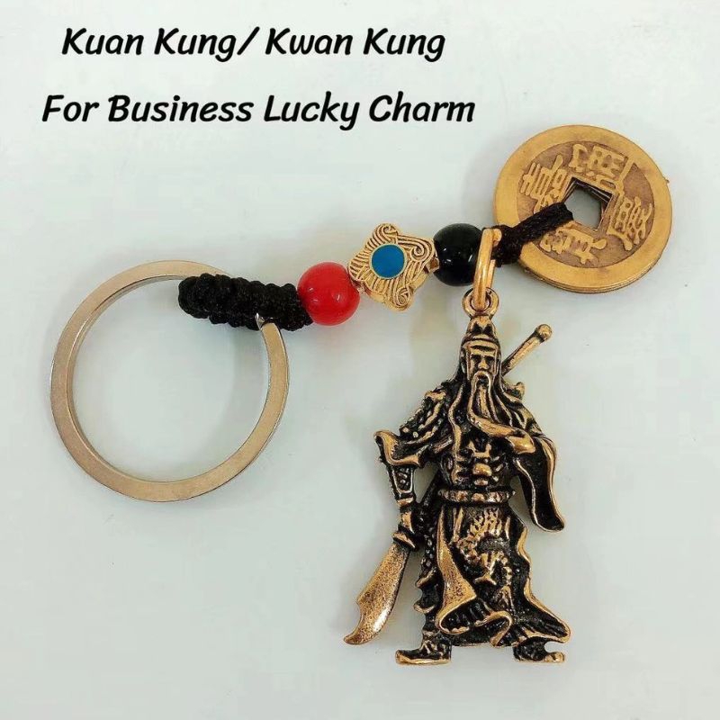 Santiago Keychain Guan Gong Keychain Protection Fengshui KuanKung Kwan ...