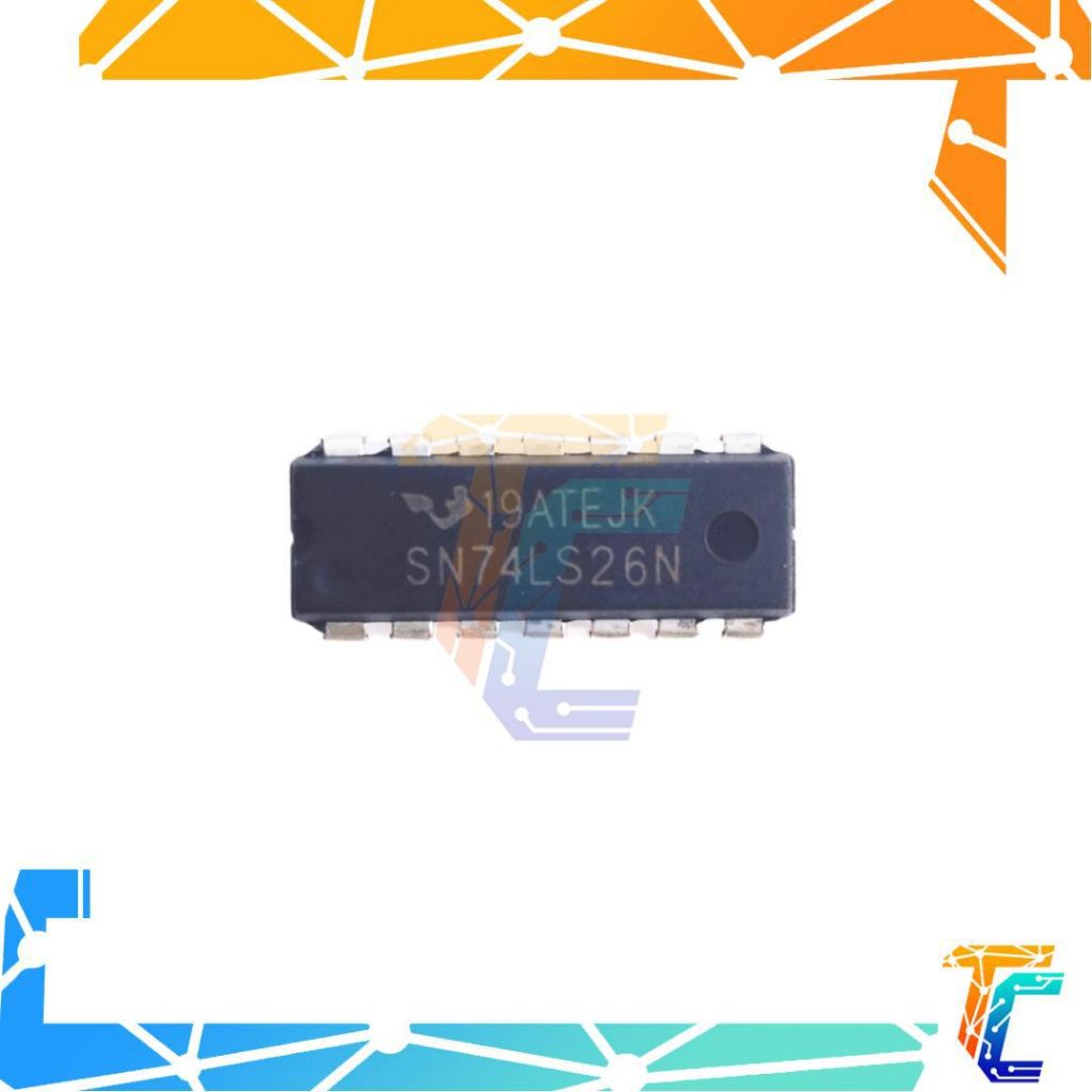 IC 74LS26 DIP 14 QUAD 2 INPUT NAND GATE WITH HIGH VOLTAGE OPEN-COLLECTOR OUTPUTS | Shopee ...
