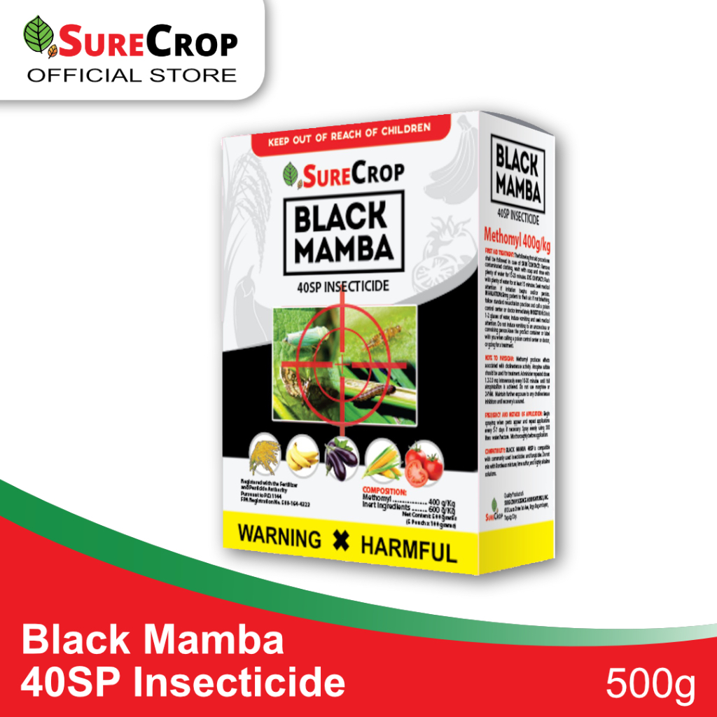 Black Mamba 40 SP Insecticide, Sure Crop, 5 x 100g, 20 x 25g | Shopee ...