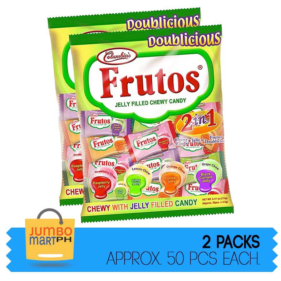 FRUTOS DOUBLICIOUS CHEWY CANDY x 2 PACKS / 50 PCS PER PACK | Shopee ...