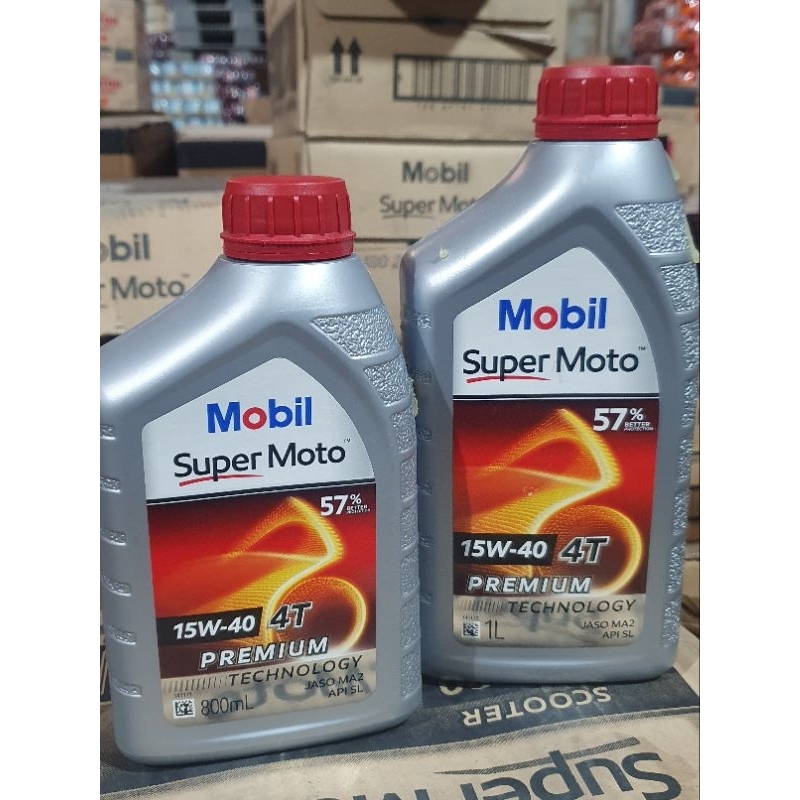 Mobil Super Moto 15w-40 Premium Multigrade | Shopee Philippines