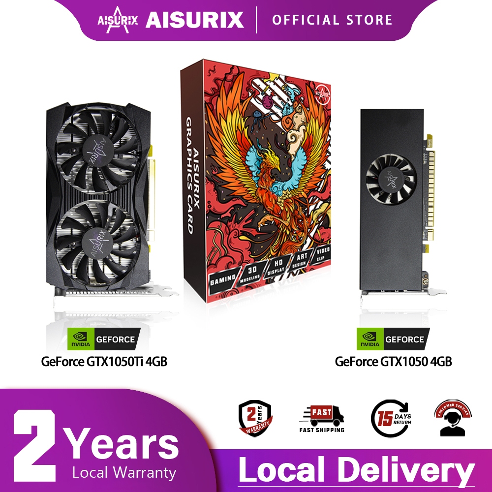 AISURIX GTX 1050Ti 4G Graphics Card SFF GDDR5 GPU Radeon Gtx1050 4G ...