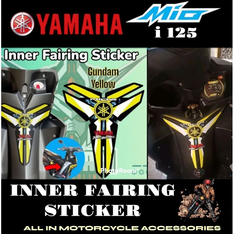 Yamaha Mio i 125 Inner Fairing Sticker Accessories Gundam Design ...