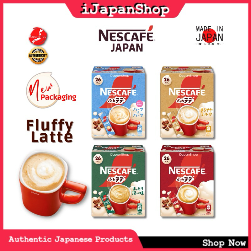 SALE Nescafe Japan Instant Coffee Excella Fuwa Latte Creamy Foam Latte ...