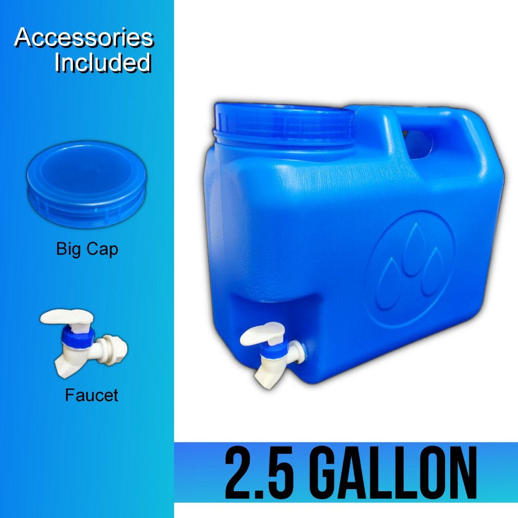 WATER CONTAINER WITH FAUCET / PORTABLE WATER CAN / WATER STORAGE ...