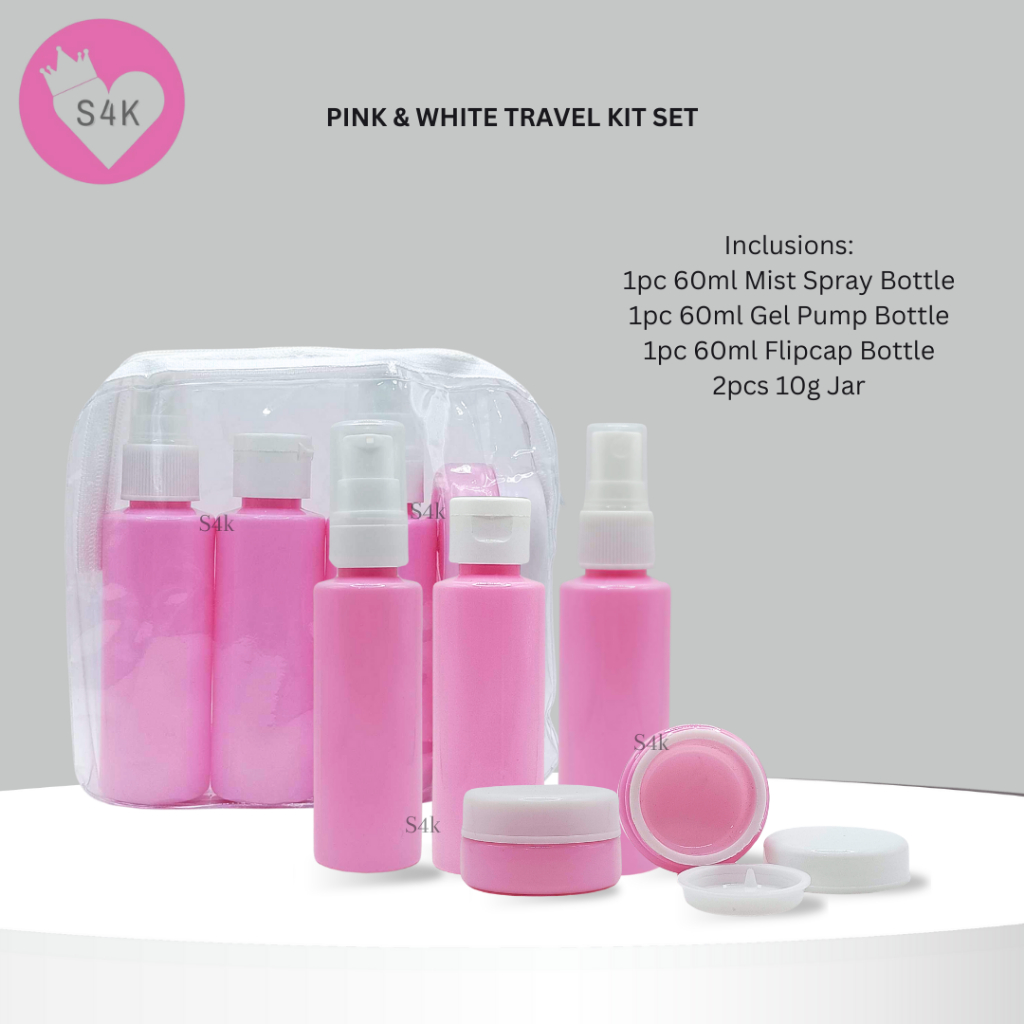 Travel Kit Set (3pcs 60ml bottles with 2pcs 10g Jar) | Shopee Philippines