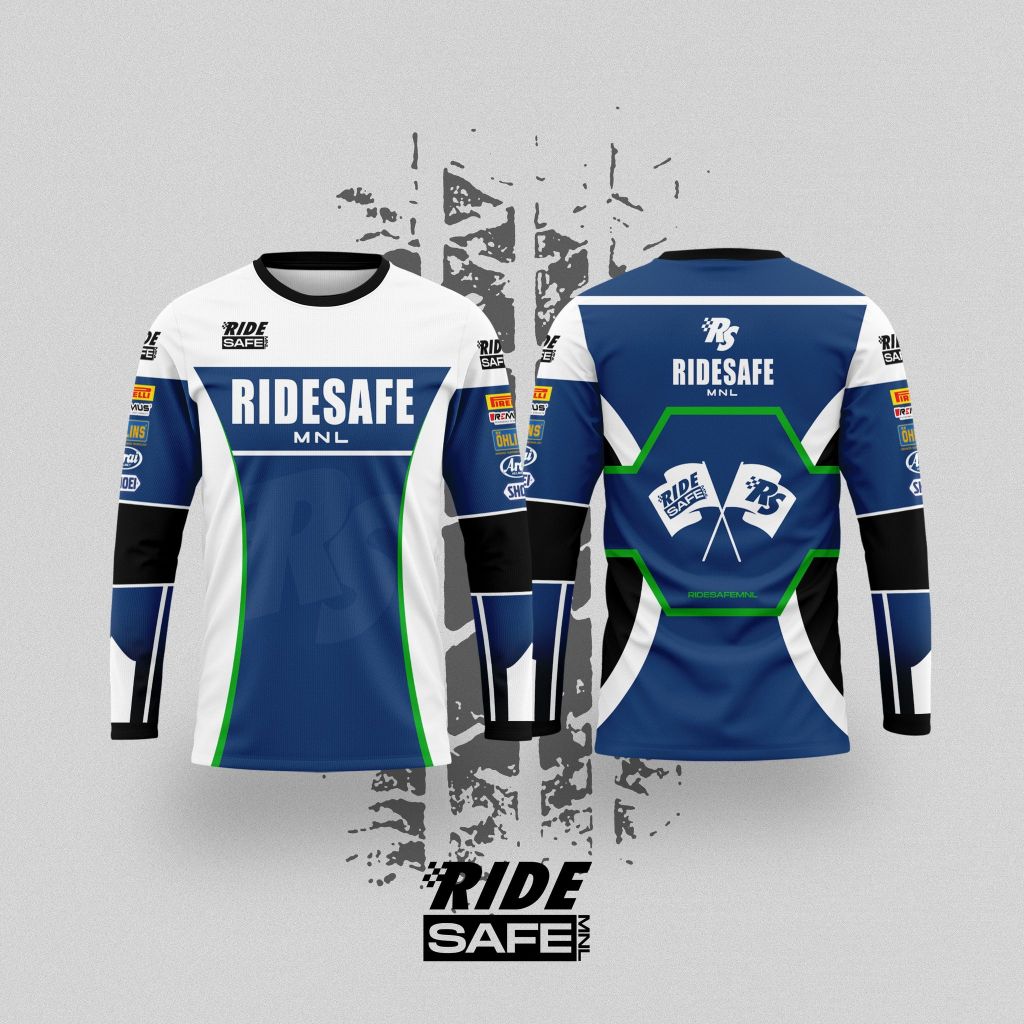 RSMNL 013 | RIDE SAFE MNL RIDING JERSEY | RSMNL LONGSLEEVES | FULL SUBLIMATION | Shopee Philippines