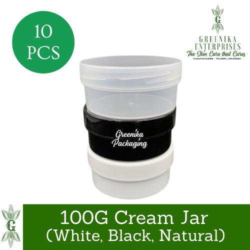 10 PCS - 100G CREAM TUB JAR COSMETICS PACKAGING | Shopee Philippines