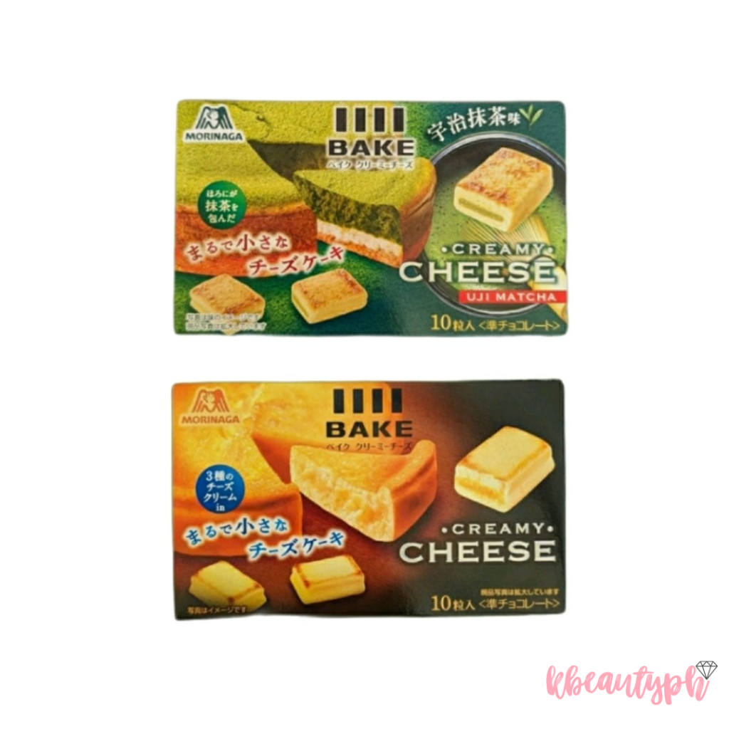 Morinaga Bake Creamy Cheese | Matcha 10 pcs per box | Shopee Philippines