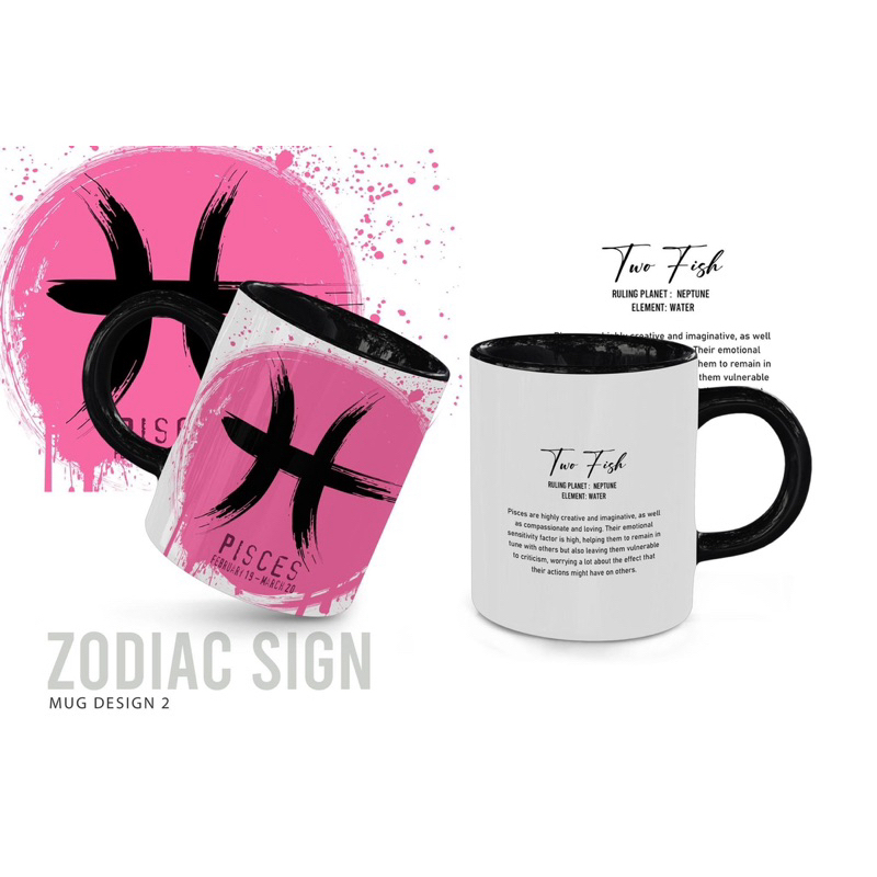 Zodiac Sign Mug with Box (Brush Edition) | Shopee Philippines