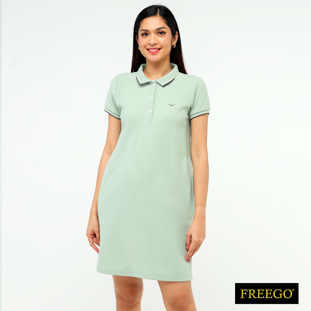 Freego Ladies Pique Short Sleeves Polo Dress AST14-0011 | Shopee ...