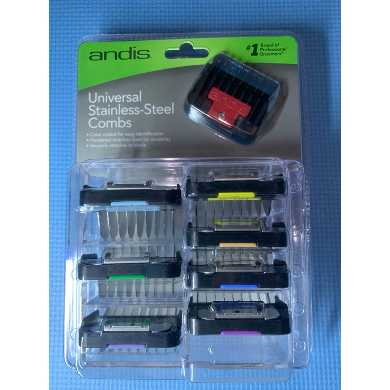 ANDIS BLADE GUIDE (UNIVERSAL STAINLESS STEEL CLIPPER COMB) | Shopee ...