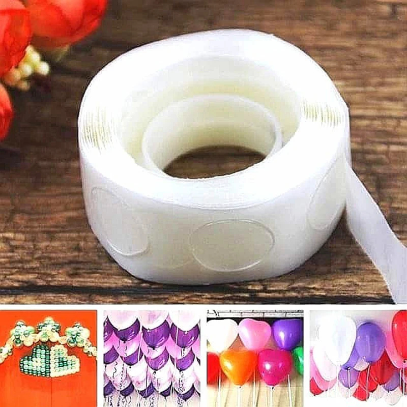 Balloon Glue 100Dots Permanent Adhesive Birthday Party Needs Decoration ...