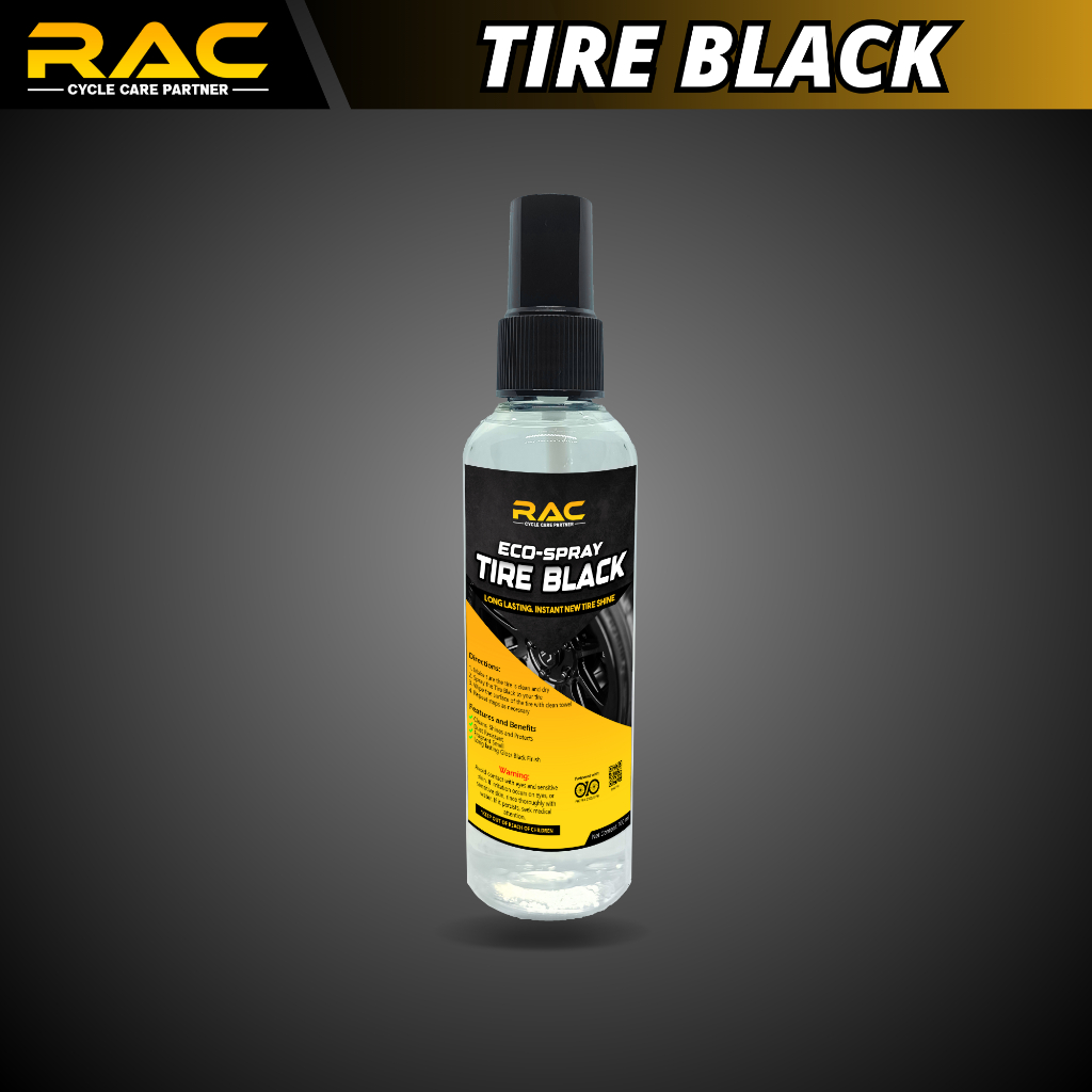 RAC Tire Black 100ML Bike/Motorcycle/Car | Shopee Philippines