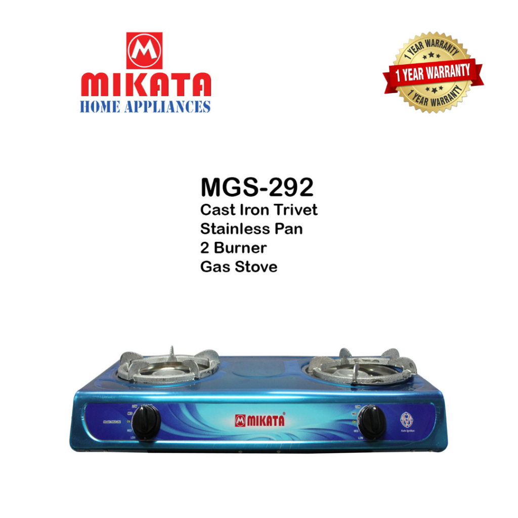 MIKATA MGS-292 2Cast Iron Burner Thick Trivet Stainless Steel Gas Stove Home Kitchen Appliances ...