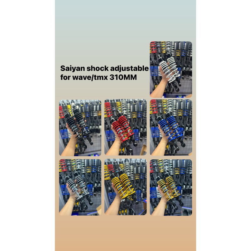 SAIYAN ADJUSTBLE SHOCK FOR WAVE/TMX 310MM | Shopee Philippines