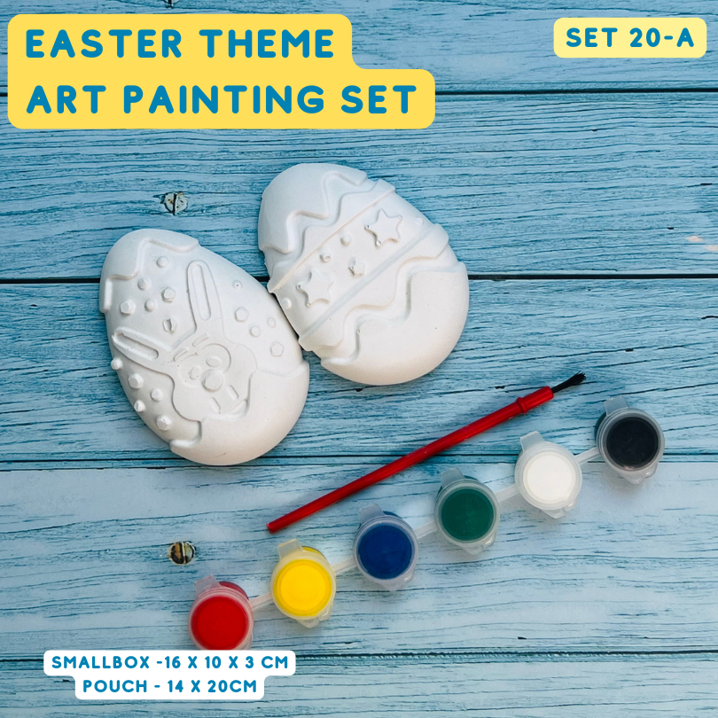 EASTER SET 20 /BUNNY EGG PLASTER PAINTING SET /PARTY GIVEAWAYS/ GIFTS ...