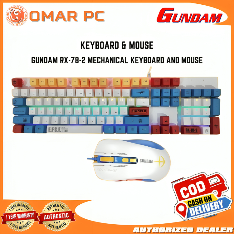 BRANDNEW Gundam RX-78-2 Mechanical Keyboard and Mouse | Shopee Philippines