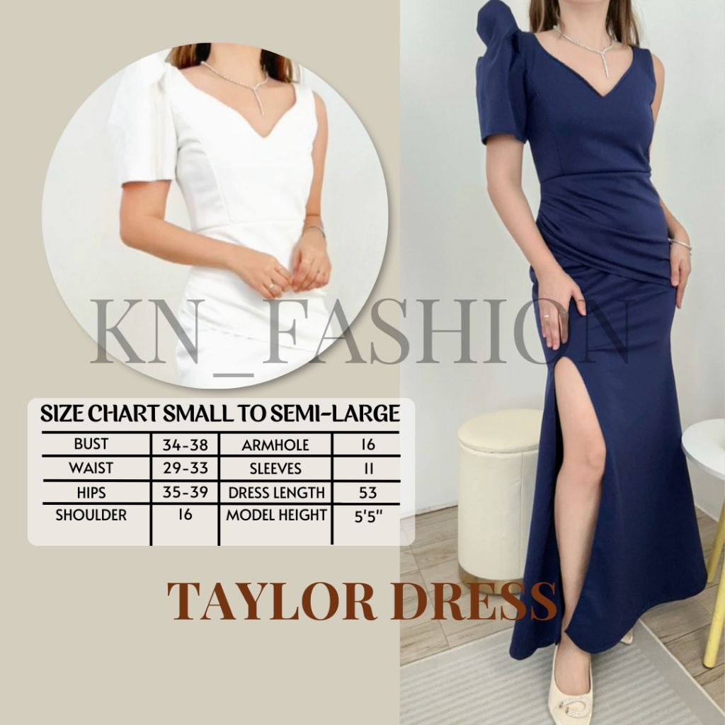 ONE-SIDED SLEEVE W/ SLIT AND BACK ZIPPER/PERLLON ON SLEEVES | Shopee ...