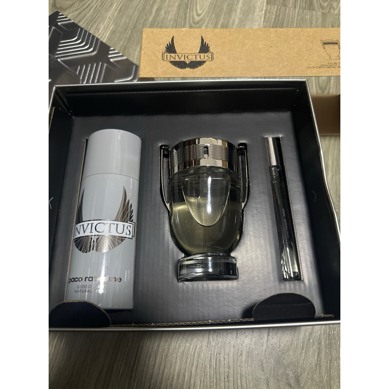 Paco Rabanne Invictus edt Set 100ml + deodorant spray + 10 ml spray ...