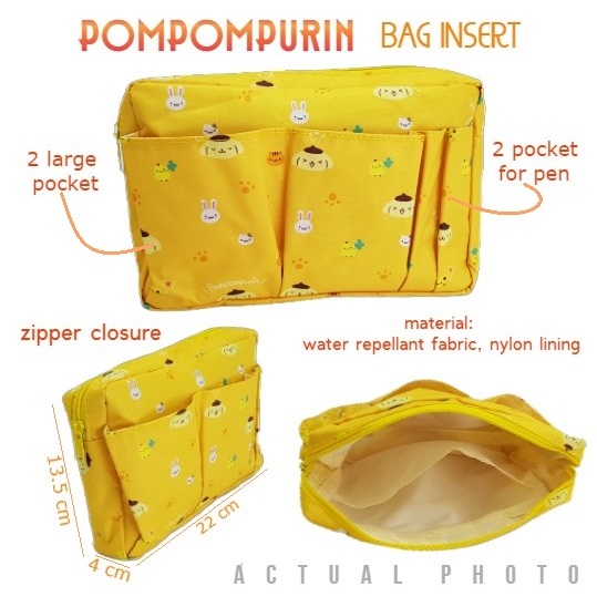 Bag Insert Purse Organizer Pompompurin | Shopee Philippines