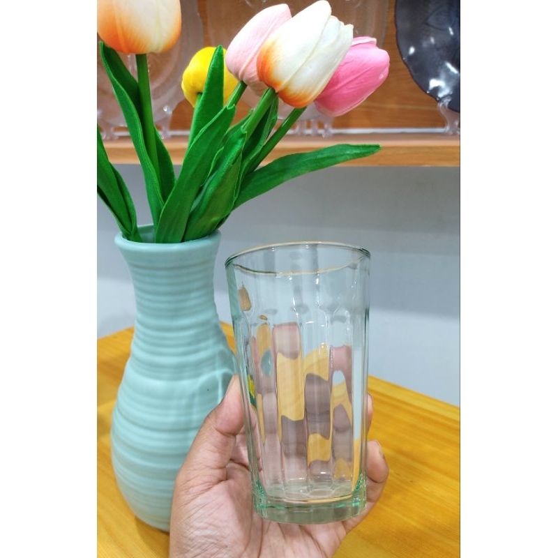 6pcs baso 8812 tumbler glass everyday 10oz transparent water juice soda ...