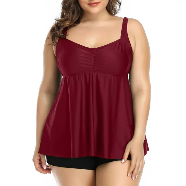 Ewp Patricia Plus Size Two Piece Swimwear Shopee Philippines 9378