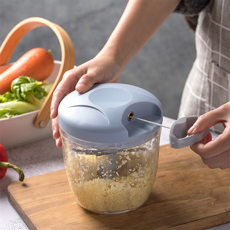 Hand Chopper Manual Rope Food Processor With Pounding Garlic Cutting ...