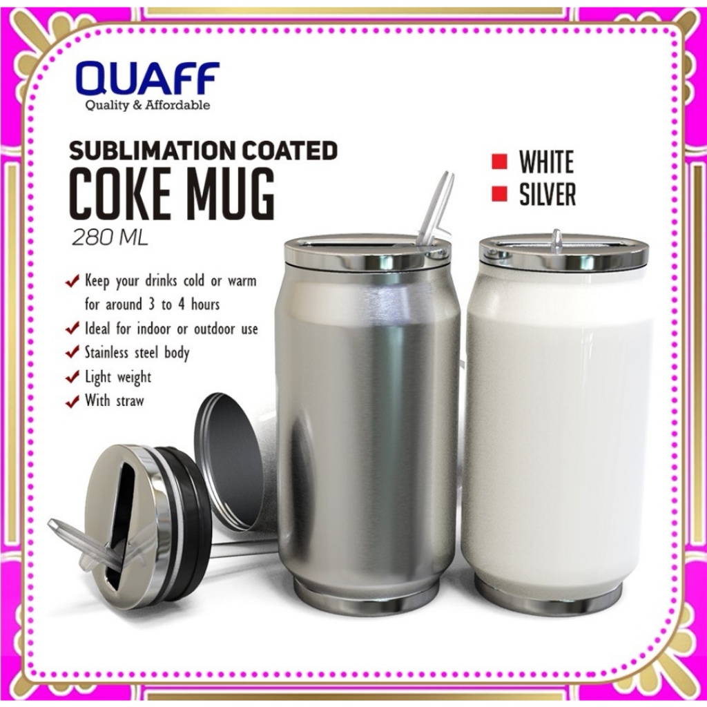 QUAFF Sublimation Printable Sports Jug Coke Mug 280ML | Shopee Philippines