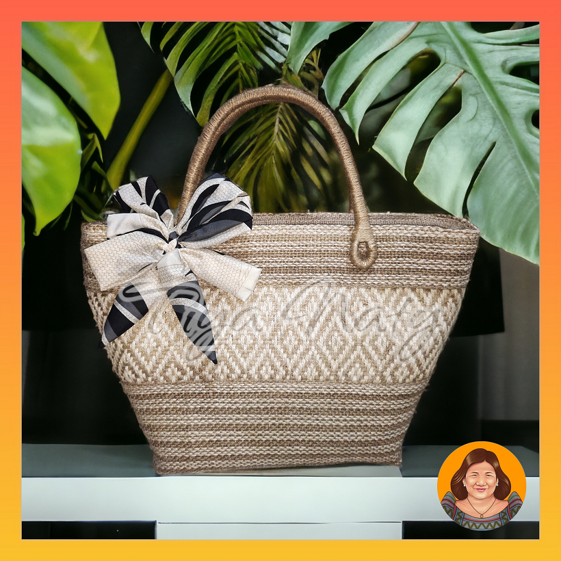 TIYA NATY Native Handwoven Abaca abaka bag for woman fashion shoulder ...